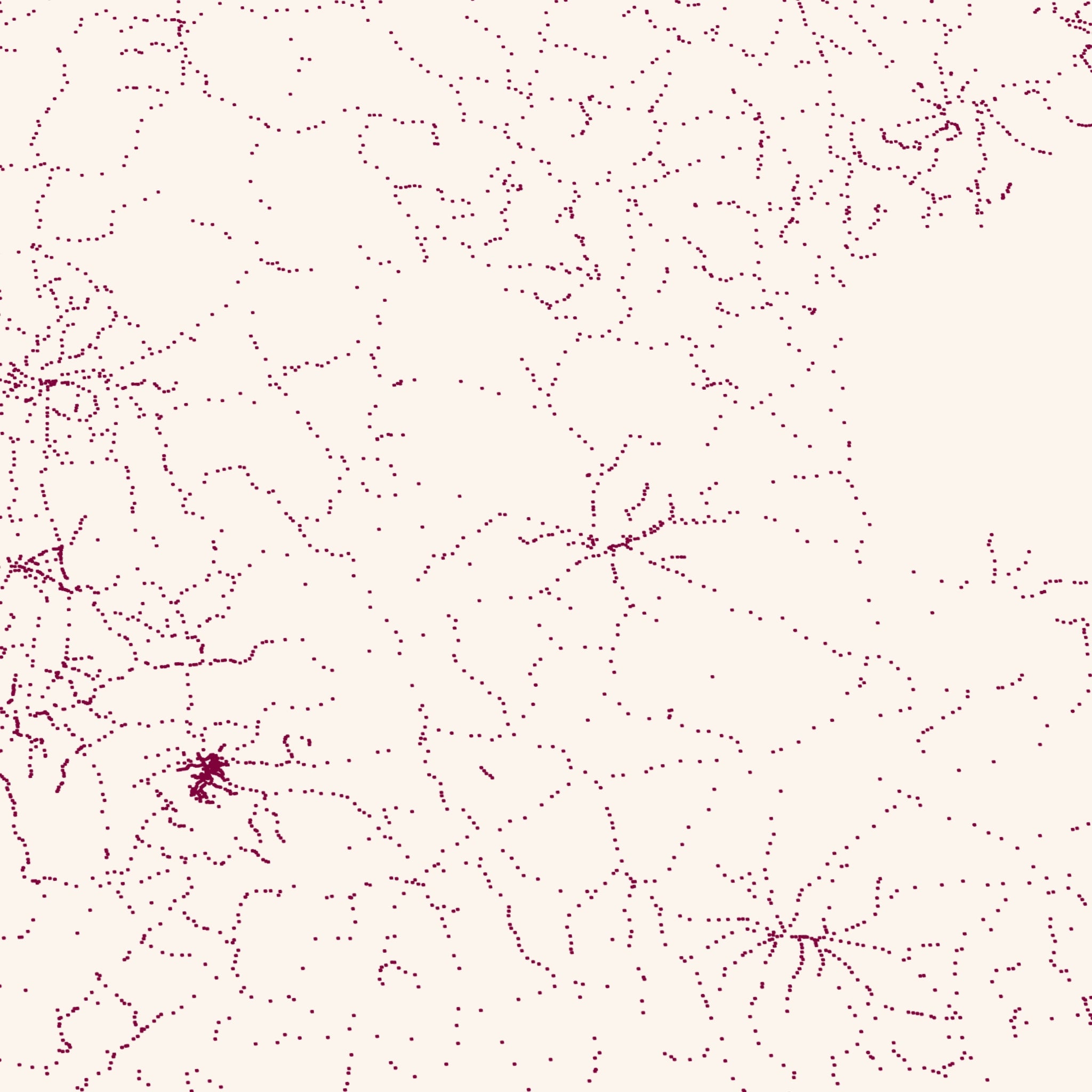 Train Stations in Germany | Dot Map | Rail Map Poster – viaduct shop